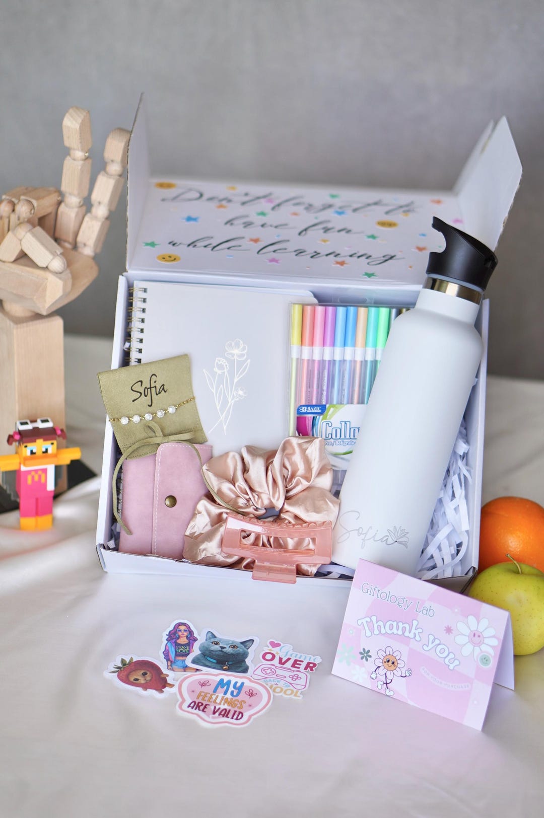 Tween Girl Gift Box: Personalized School Supplies Set - Etsy