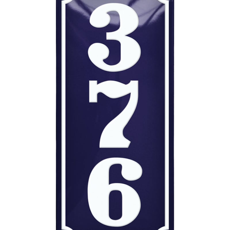Enamel House Numbers - Etsy