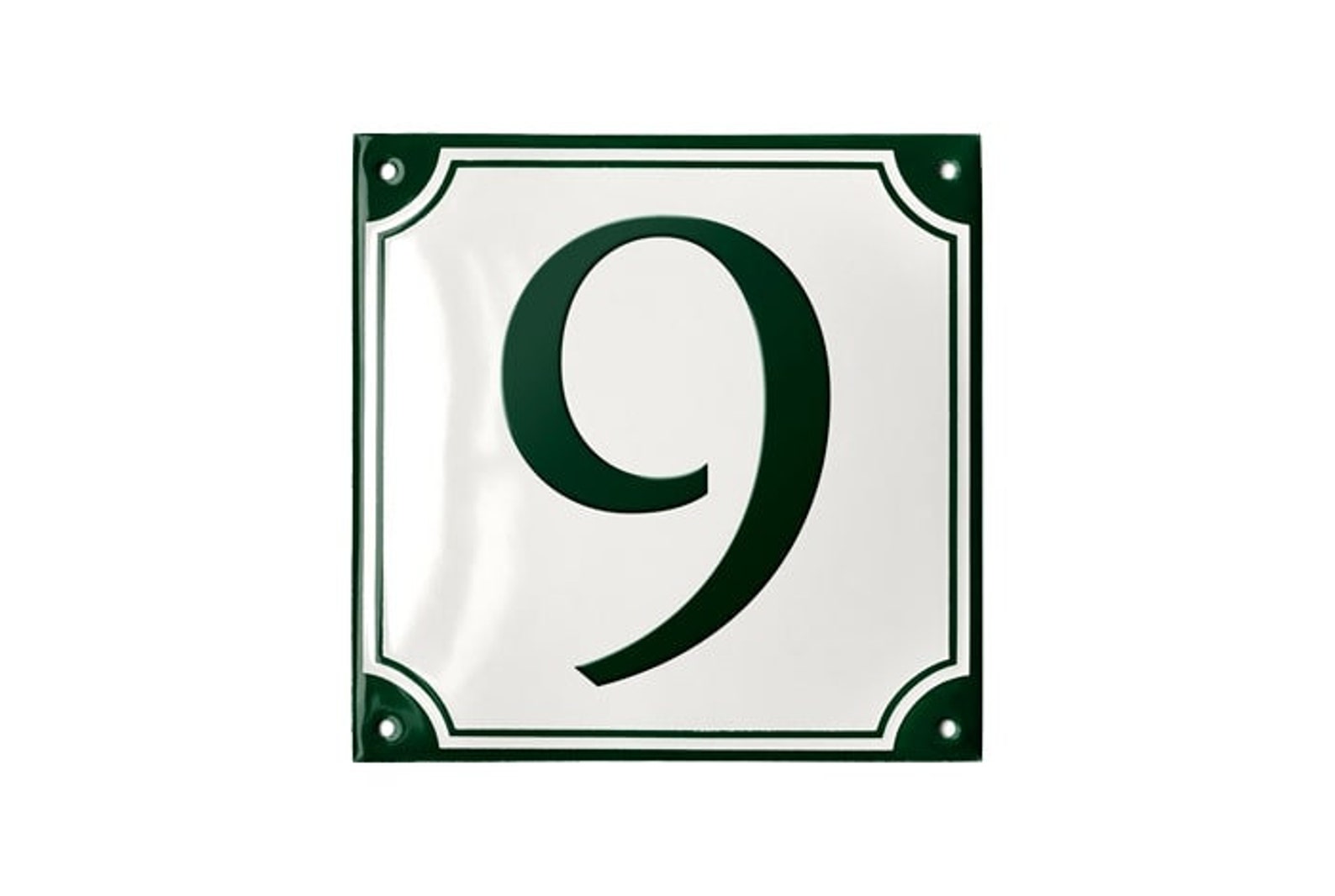 Enamel House Number 6 1 4 X 6 1 4 16 X 16 Cm Etsy