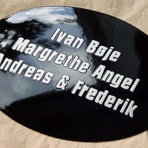 Enamel Name Plate 13 3/8" X 8 1/4" (34 X 21 Cm) - Etsy