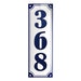 Enamel House Number 8 1/4" X 2 3/4" (21 X 7 Cm) - Etsy