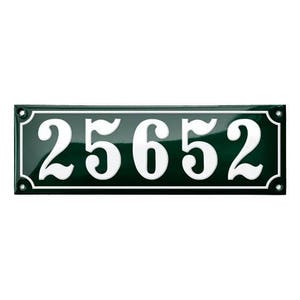 Enamel House Number 8 1/4" X 2 3/4" (21 X 7 Cm) - Etsy