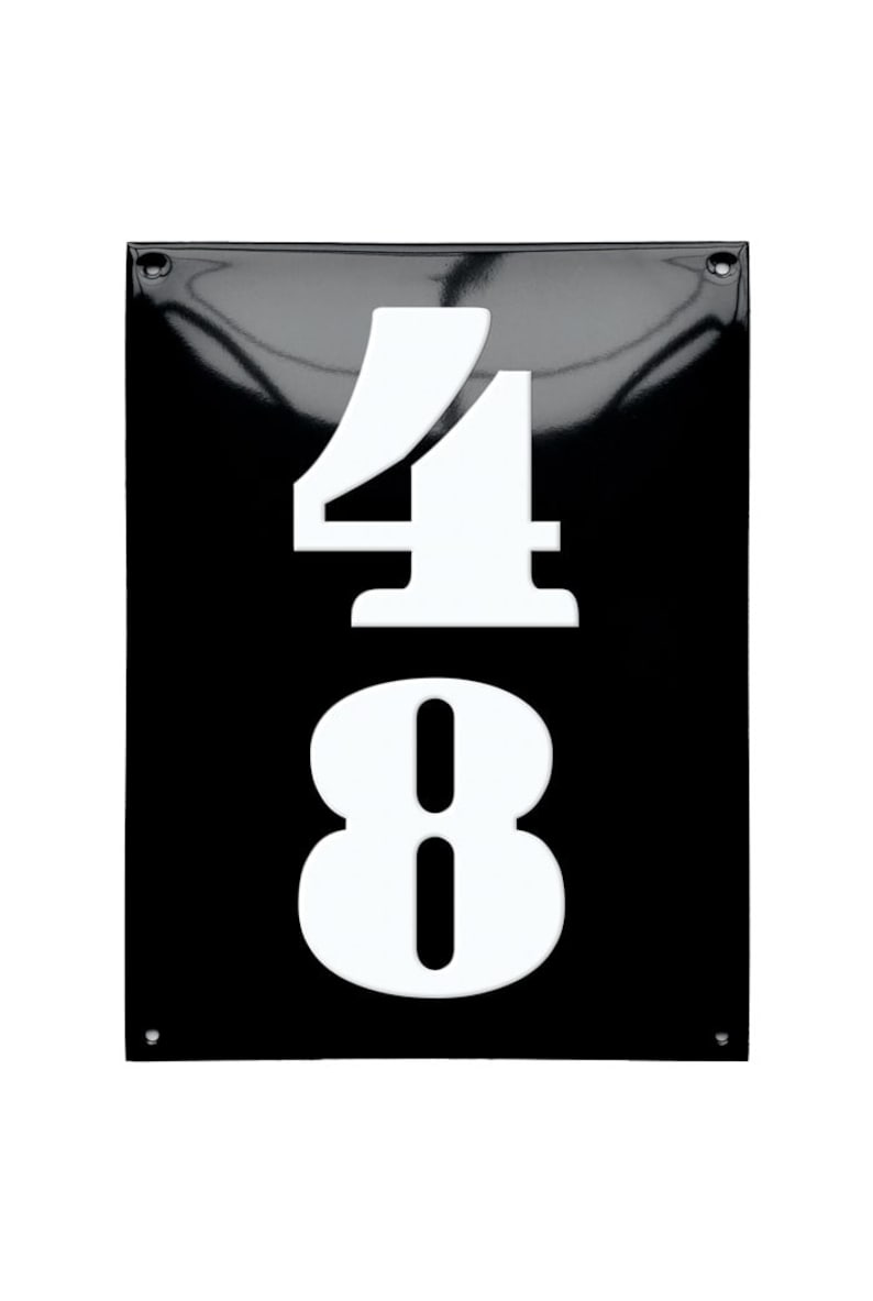 Custom Enamel House Number, 8 1/4" X 6 1/4" (21 X 16 Cm), Top Seller ...