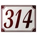 Enamel House Number 8 1/4 X 6 1/4 21 X 16 Cm - Etsy