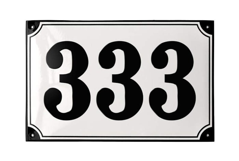 Enamel House Number 11" X 7" (28 X 18 Cm) - Etsy