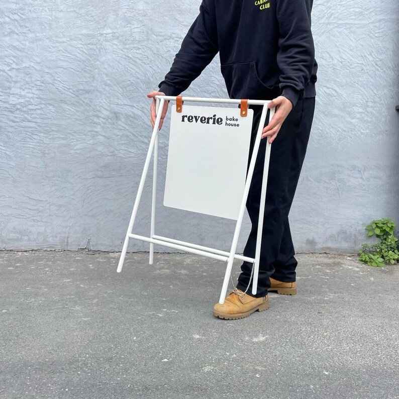 Custom Sidewalk Sign, Double-sided A-frame Outdoor Sign, Business ...