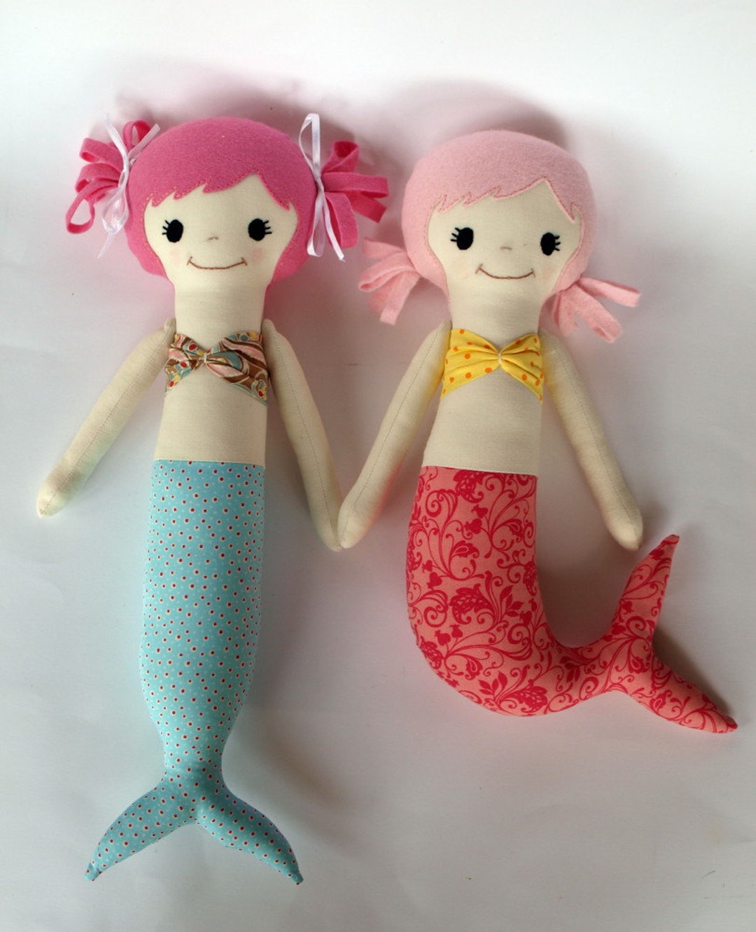Mermaid Doll Sewing Pattern PDF - DIY Soft Doll 'mali & Mindi' - Etsy