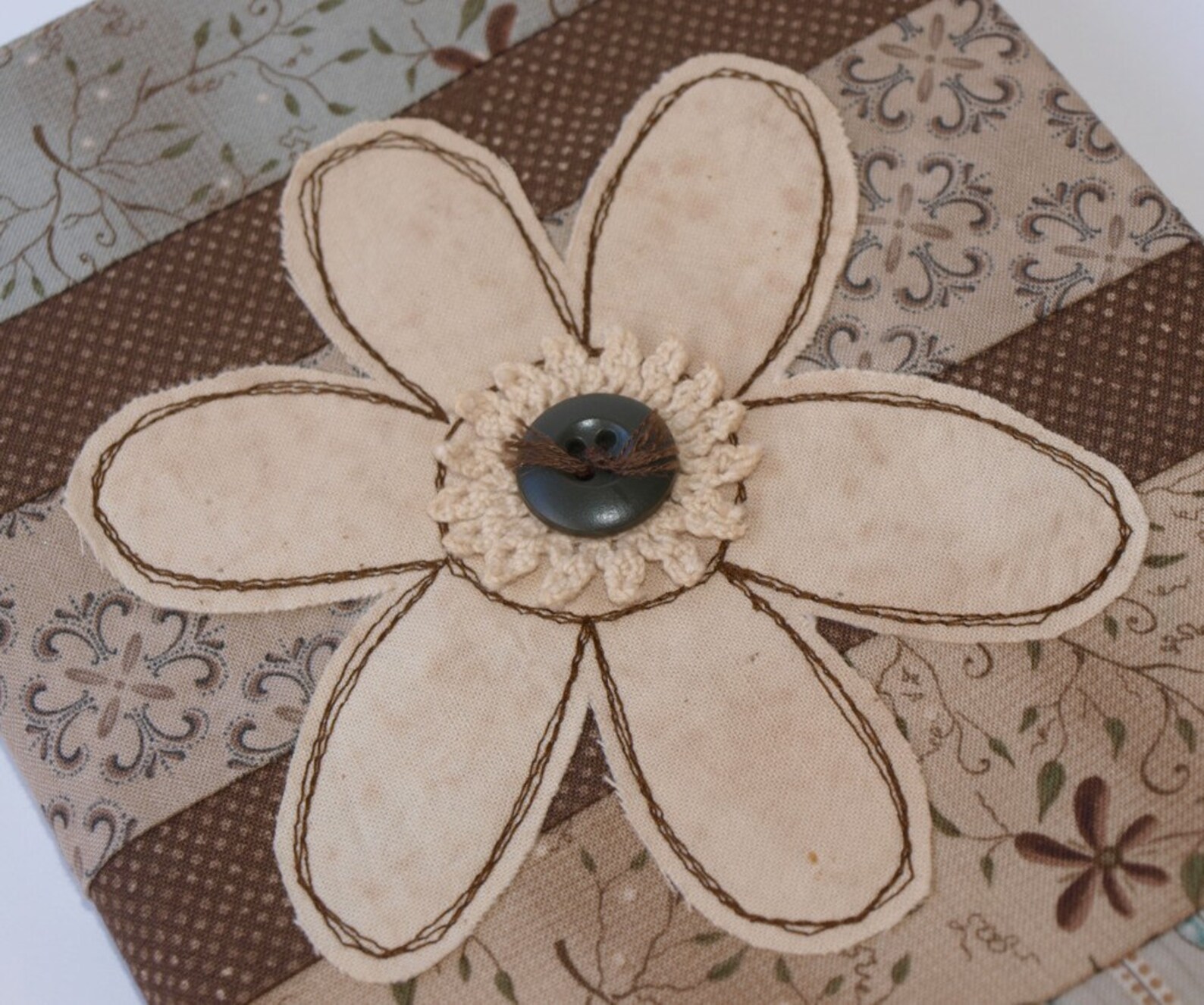 Journal Cover PDF Pattern, Direct Download 'daisy' - Etsy