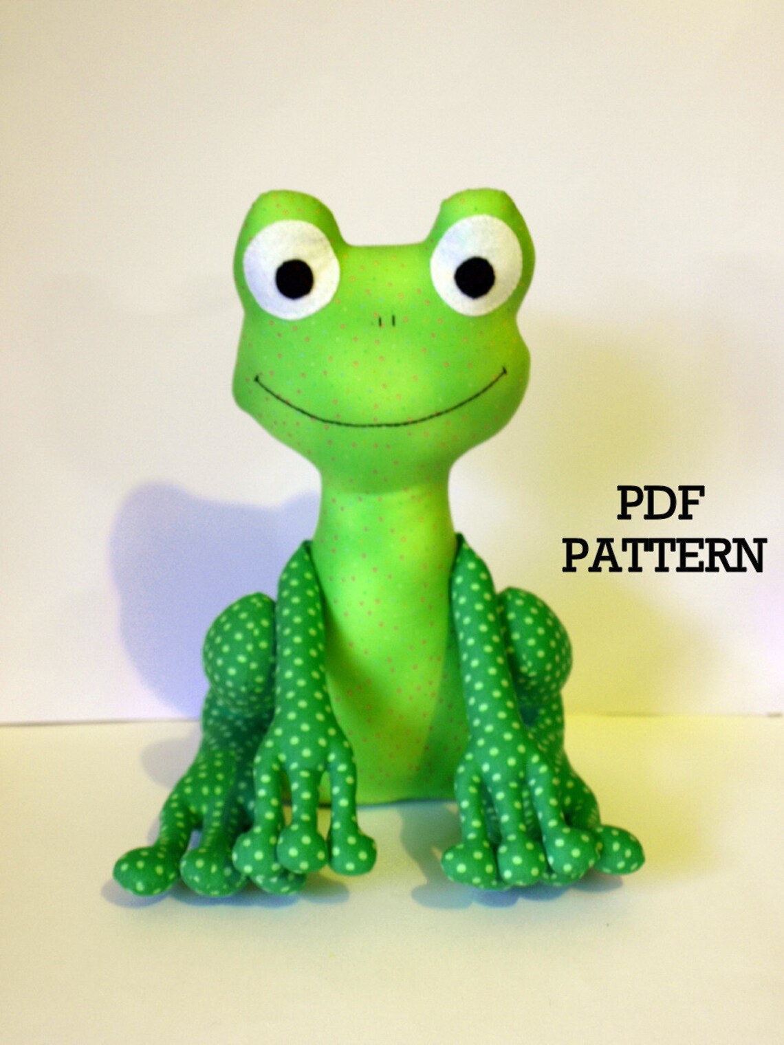 Frog PDF Sewing Pattern, Soft Toy, Direct Download - 'fergus' - Etsy