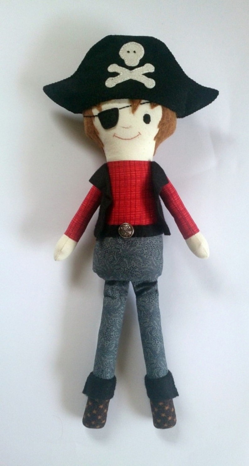 Pirate, Soft Doll, PDF Sewing Pattern Direct Download - Etsy