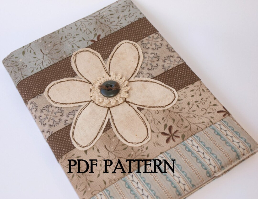 Journal Cover PDF Pattern, Direct Download - 'daisy' - Etsy