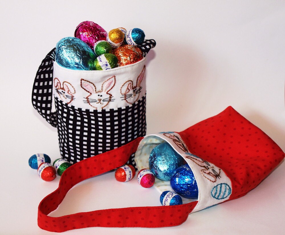 Easter Basket, Easter Egg Hunting Bag PDF Sewing Pattern, Direct ...