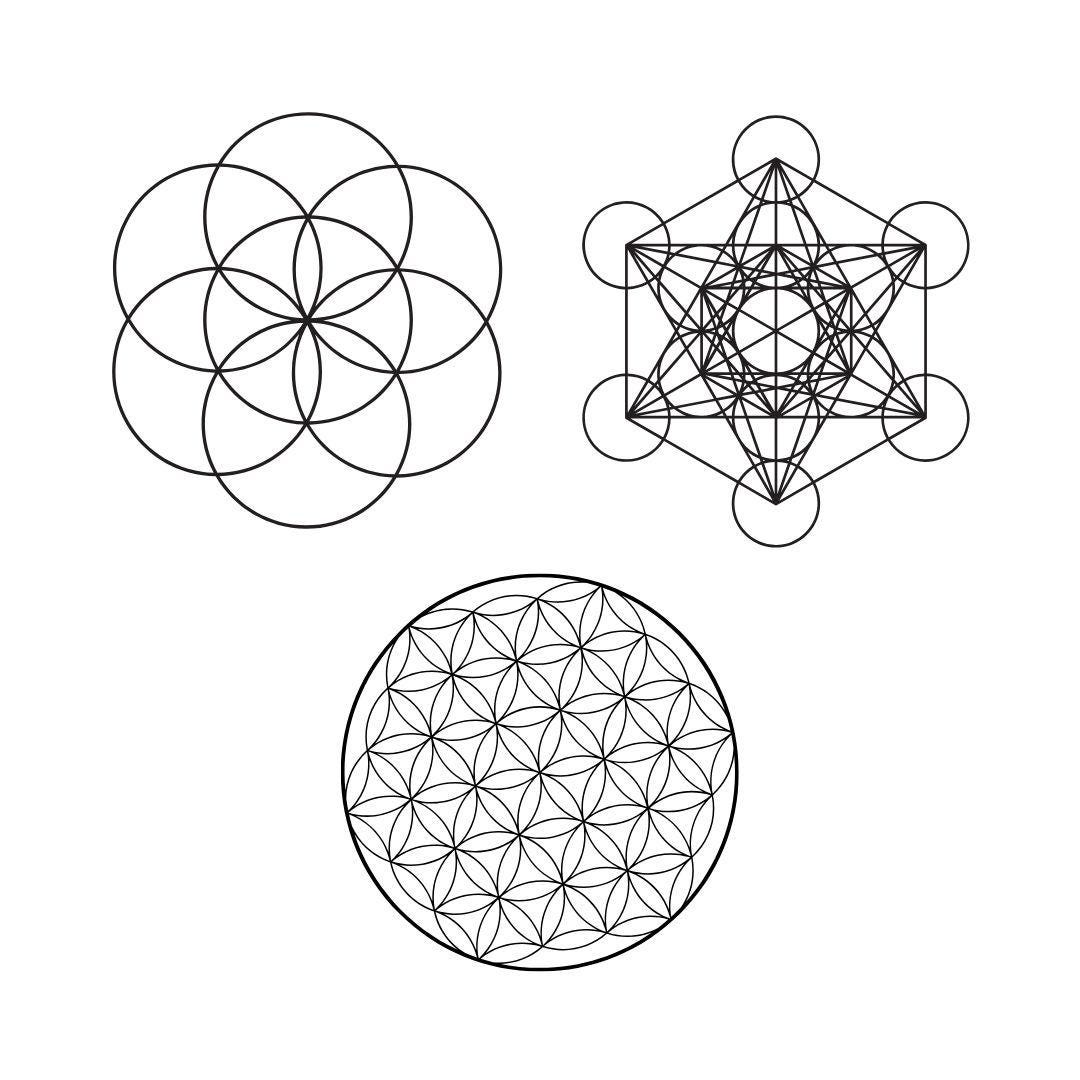 Crystal Grid Templates - Printable Sacred Geometry Pack - Etsy