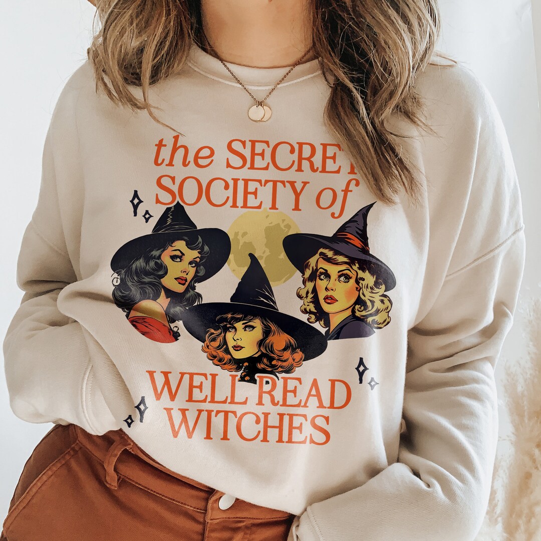 Well Read Witch Sweater Bookish Witch Bookish Halloween Spooky Season ...