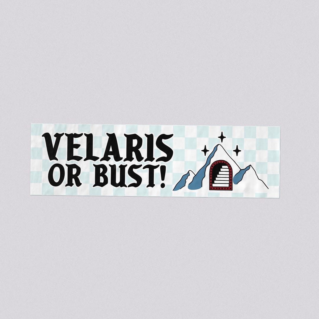 Velaris or Bust Bumper Sticker Bat Boys ACOTAR Sticker Cute Bookish ...