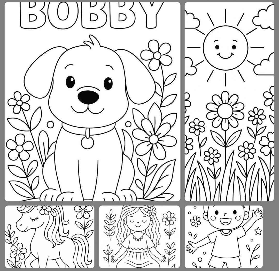 Colorful Coloring Pages for Children to Print | PDF Coloring Pages With ...