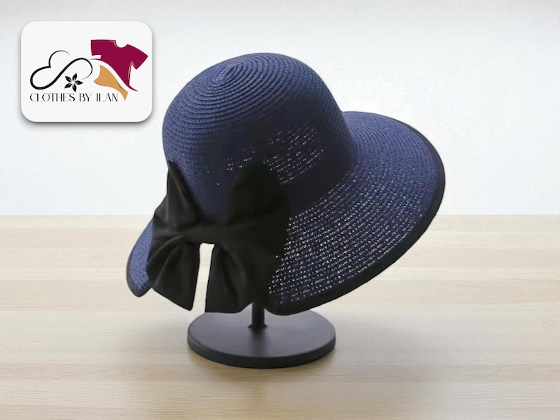Wide Brim Straw Sun Hat: Foldable Beach Holiday Accessory - Etsy