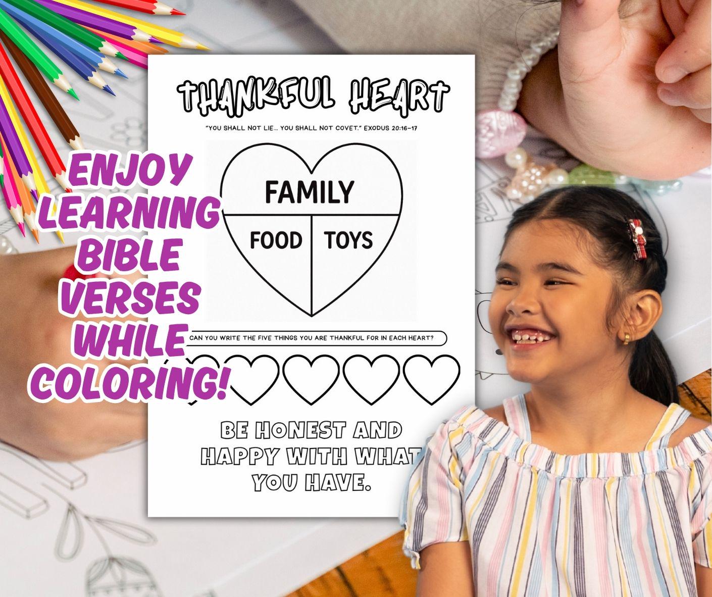 Ten Commandments Activity Bundle: Kids Bible Coloring Pages (PDF ...
