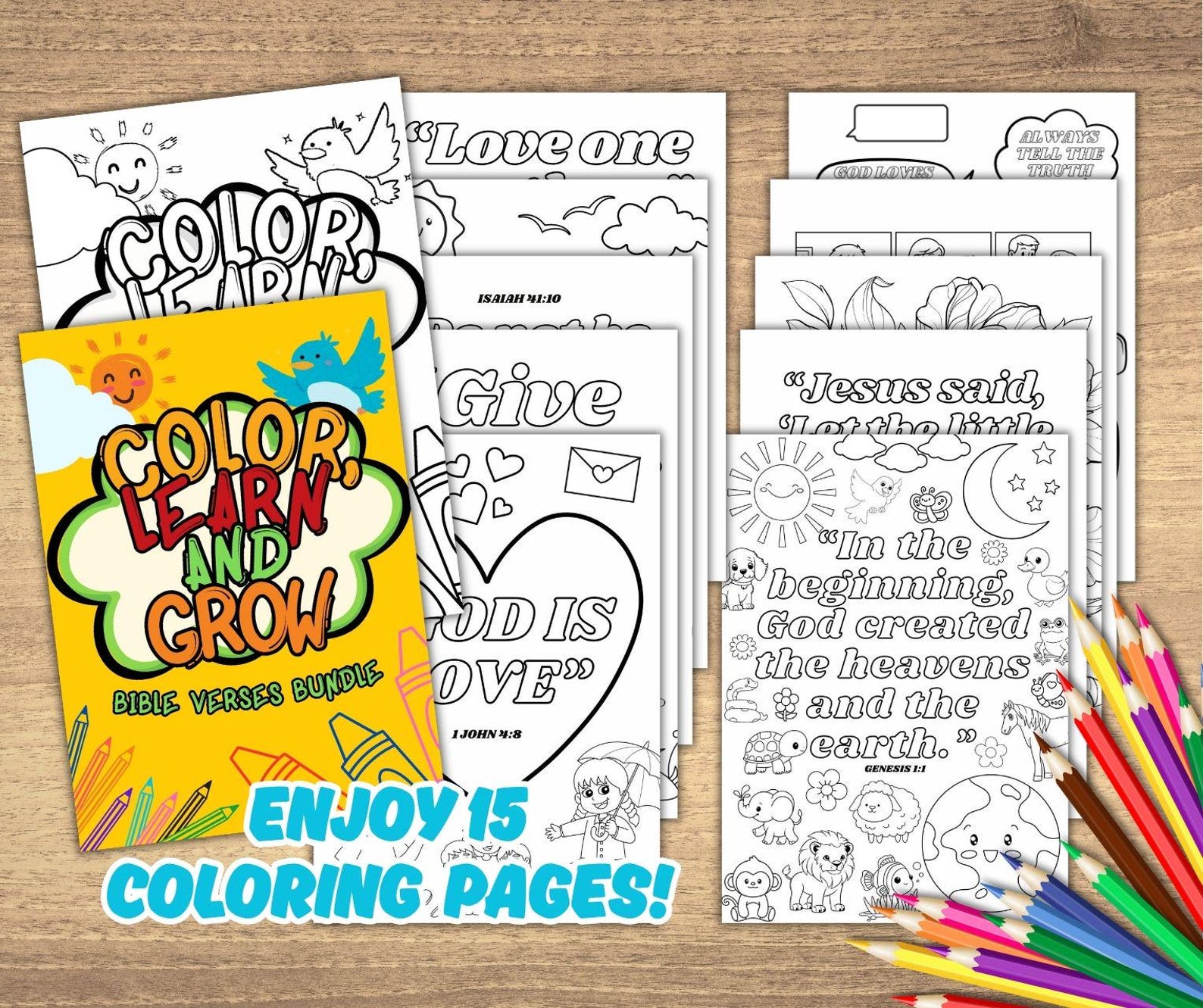 15 Sunday School Coloring Pages Homeschool Printable Christian Bible ...
