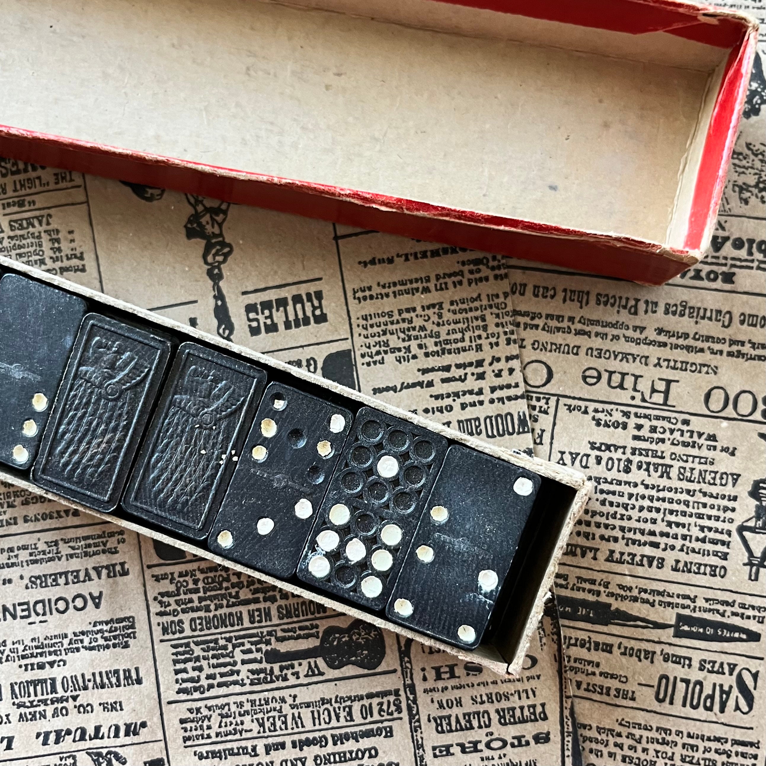 Vintage Dominoes Set- Indian Head Motif - Etsy