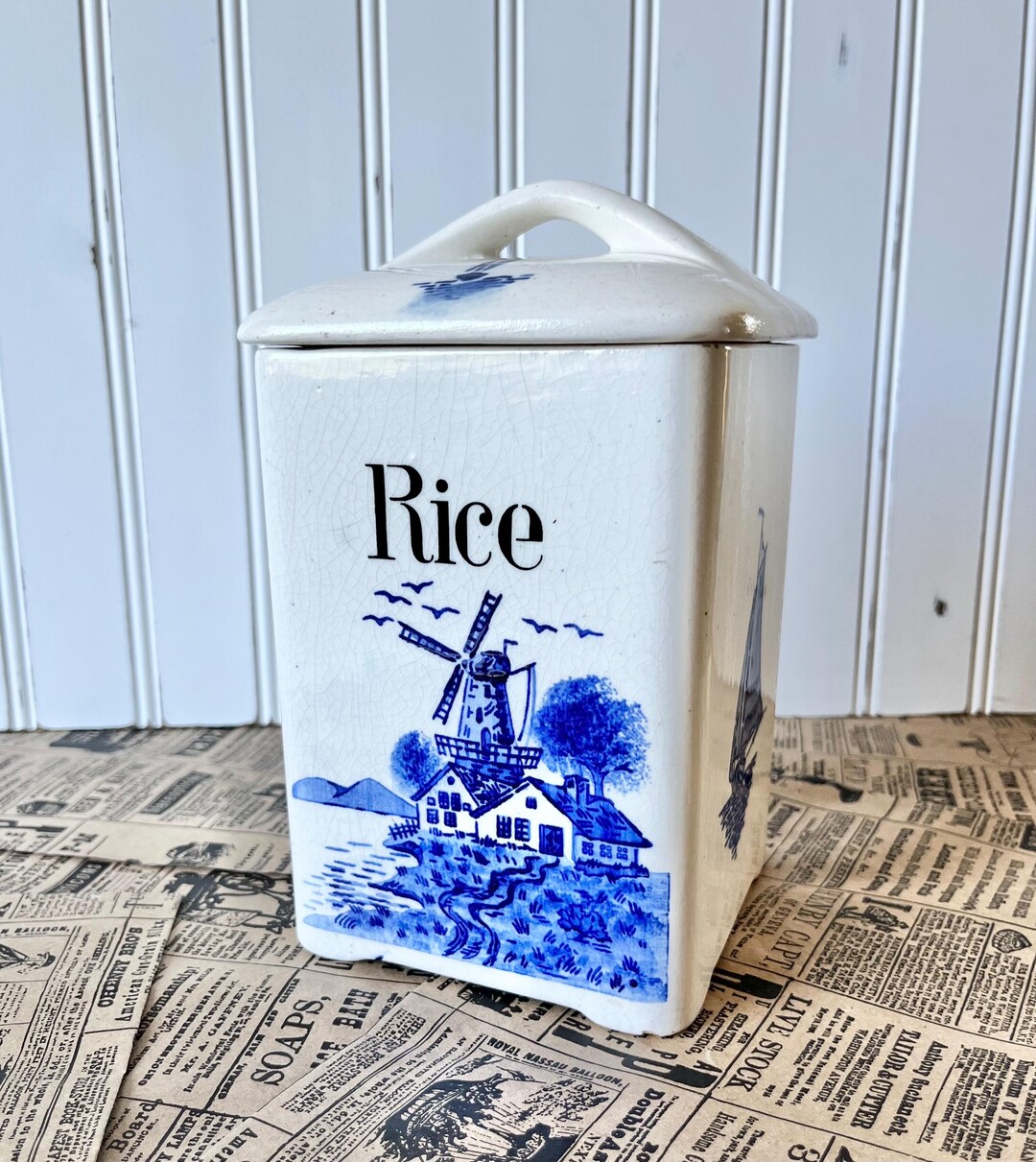 Vintage Rice Canister Made in Germany - Etsy