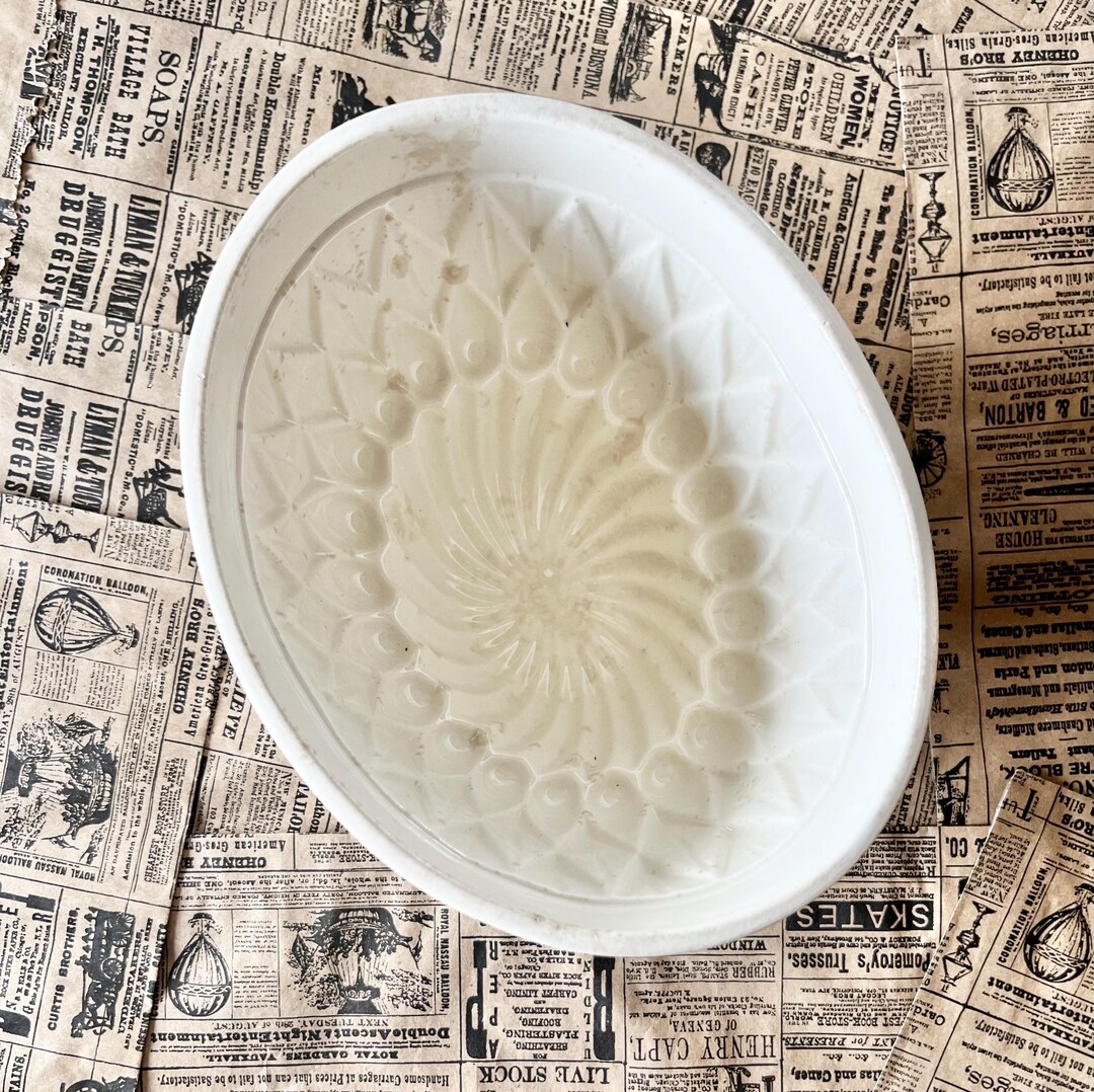 Antique Pudding Mold Gorgeous Pattern - Etsy