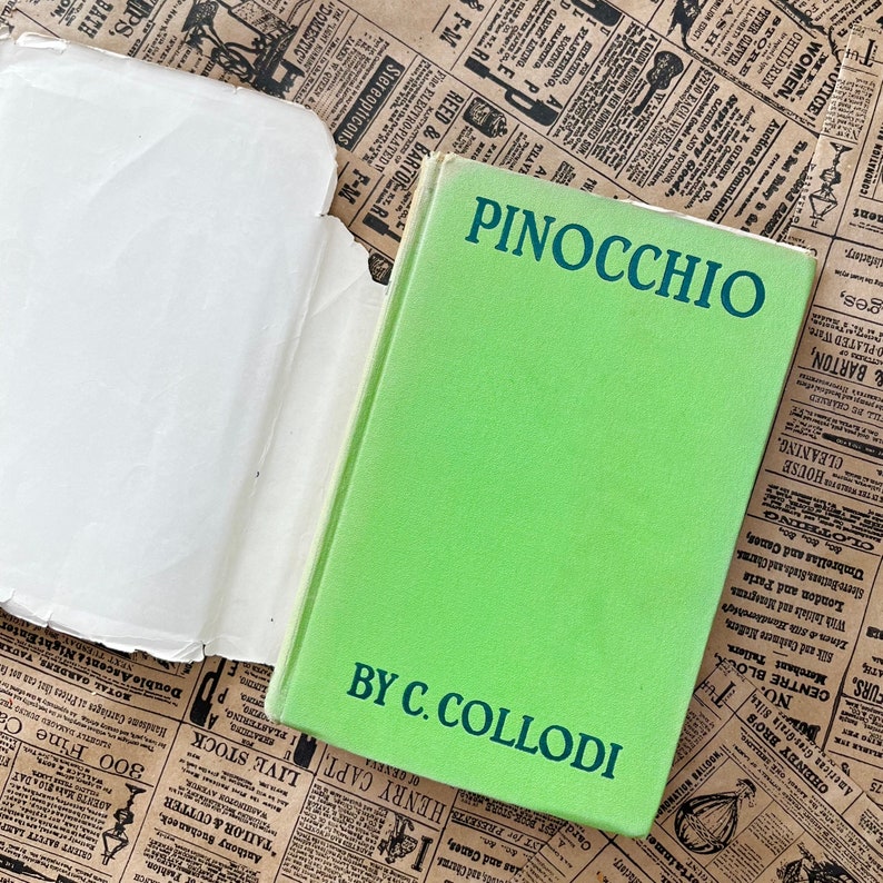 Vintage Pinocchio Book - Etsy