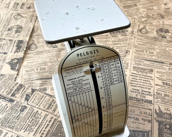 Vintage Postal Scale - Letter Scale/stamp Dispenser - Vintage Postage ...