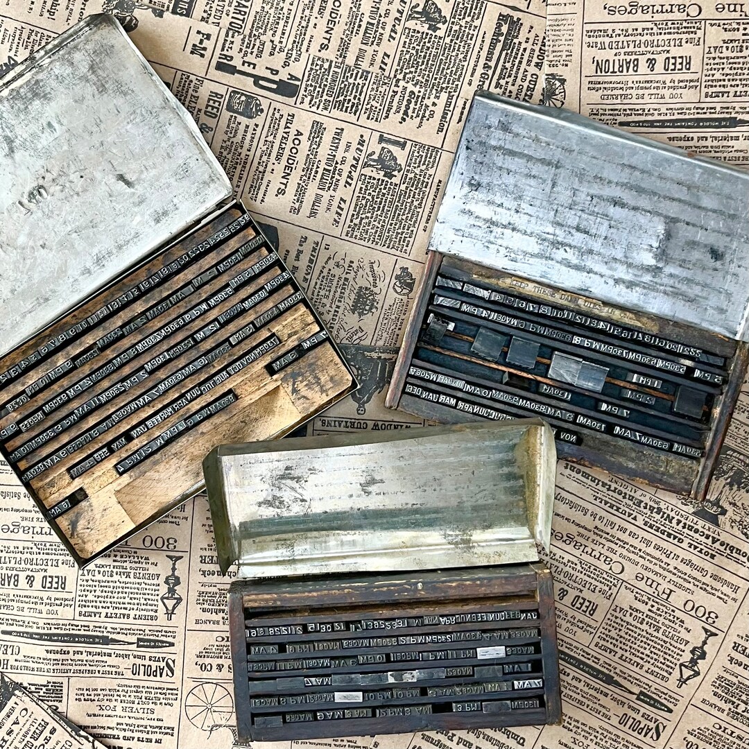 Vintage Printers Sets - Etsy