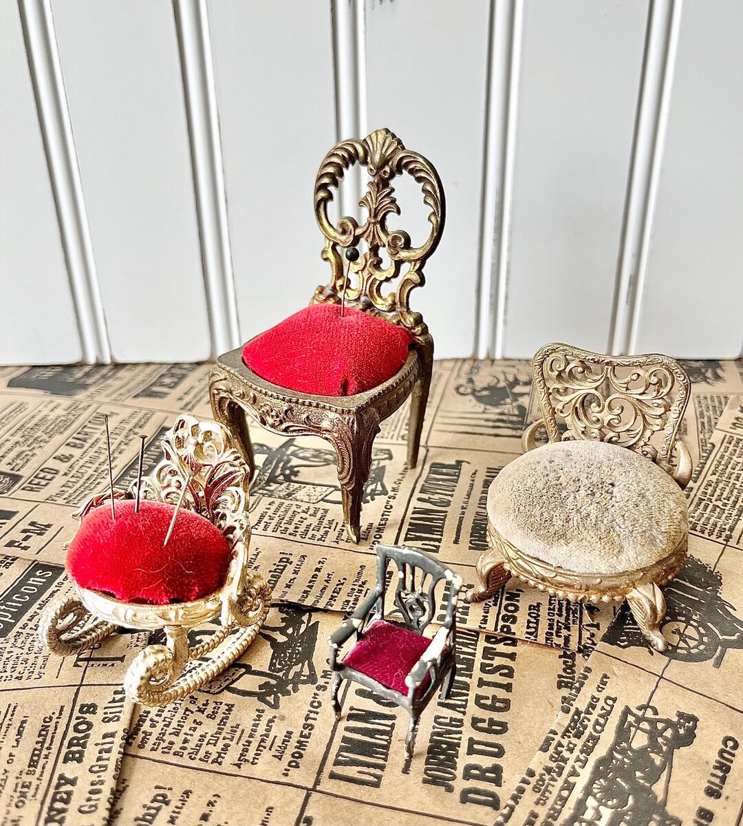 Vintage Pincushions Chairs Collection - Etsy