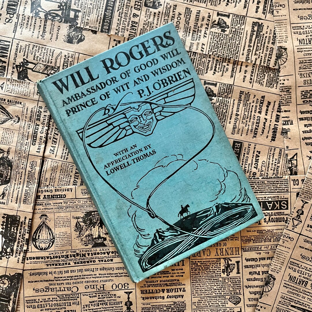 Vintage Will Rogers Book, P.J. O’brien - Etsy