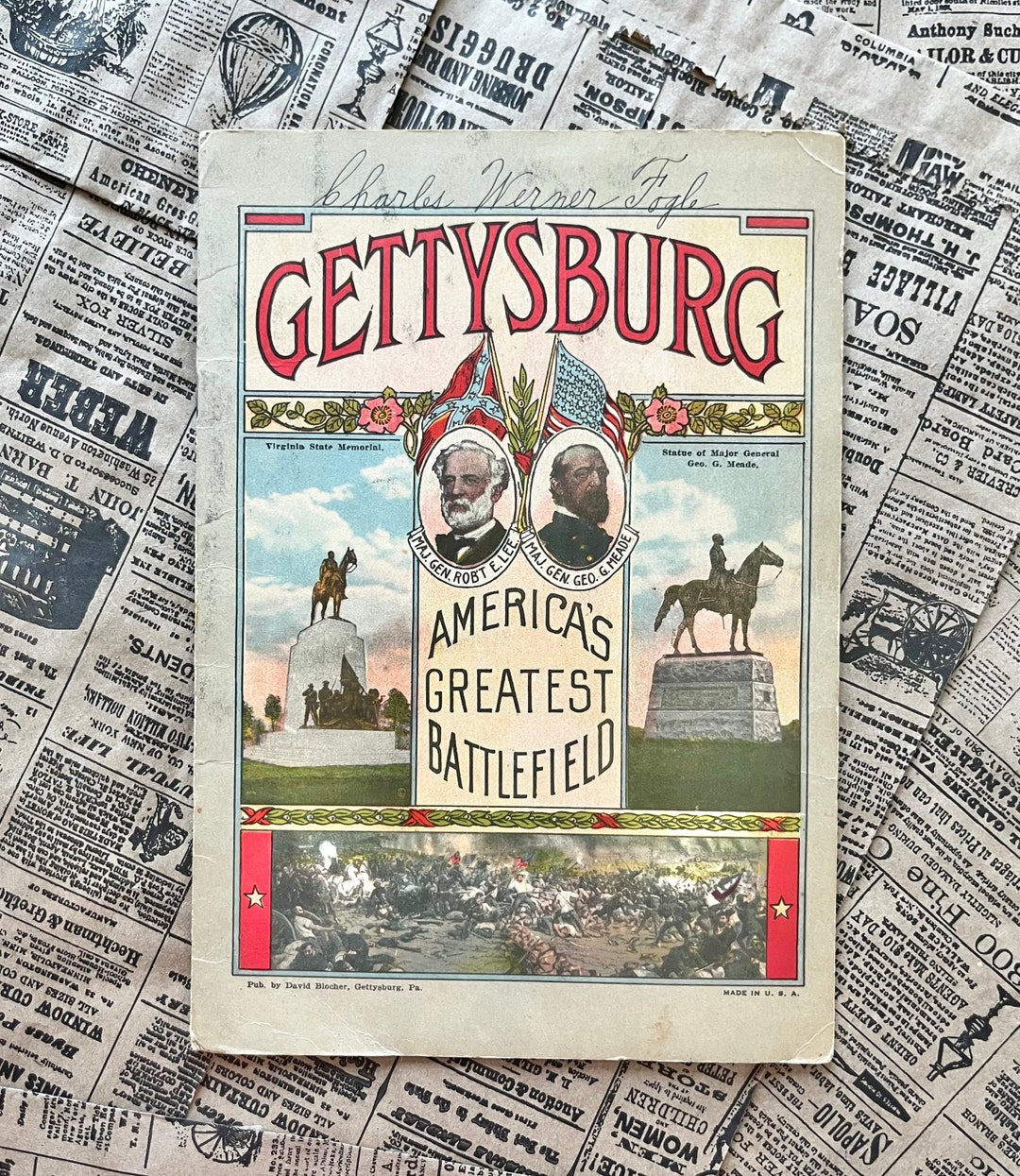 Vintage Gettysburg Booklet 1912 - Etsy
