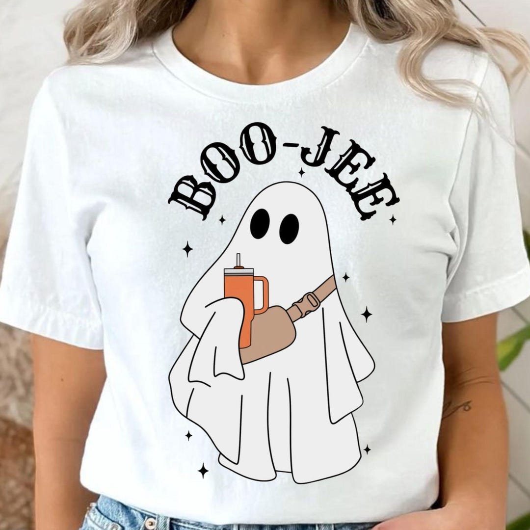 Funny Boo Jee Ghost PNG: Halloween Sublimation Design (digital Download ...