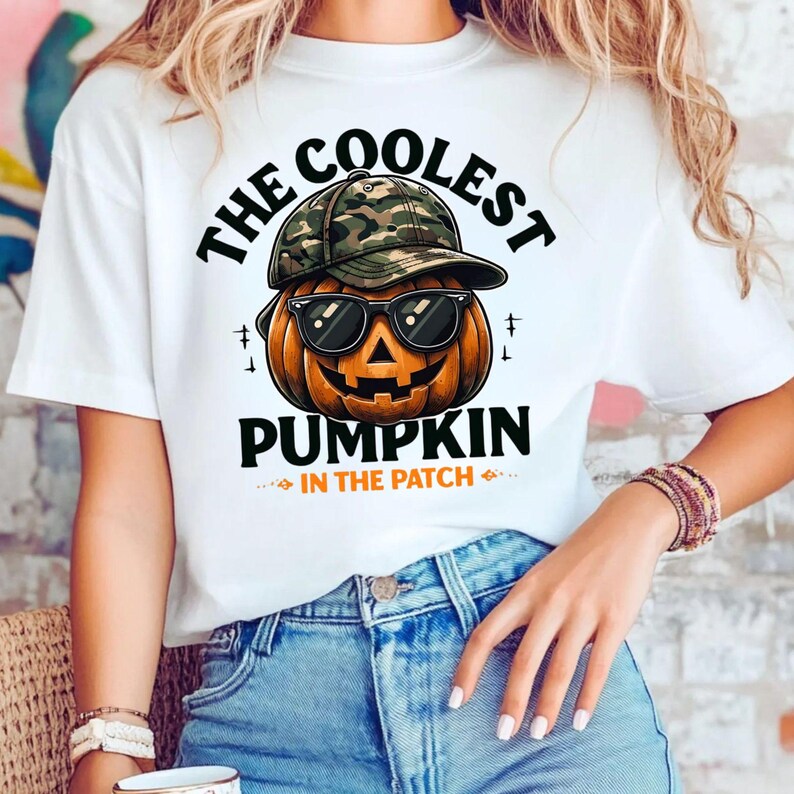 Funny Pumpkin Soldier PNG: Halloween Sublimation Design (digital ...