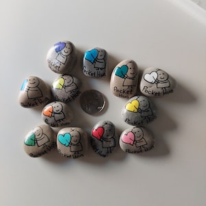 Hand Painted Pocket Hug Rock - Keepsake Token - Inspirational Gift - Etsy