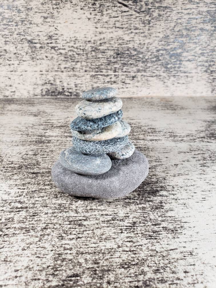 Home Décor colorful granite beach rocks sculpture fairy gardens 6 ...