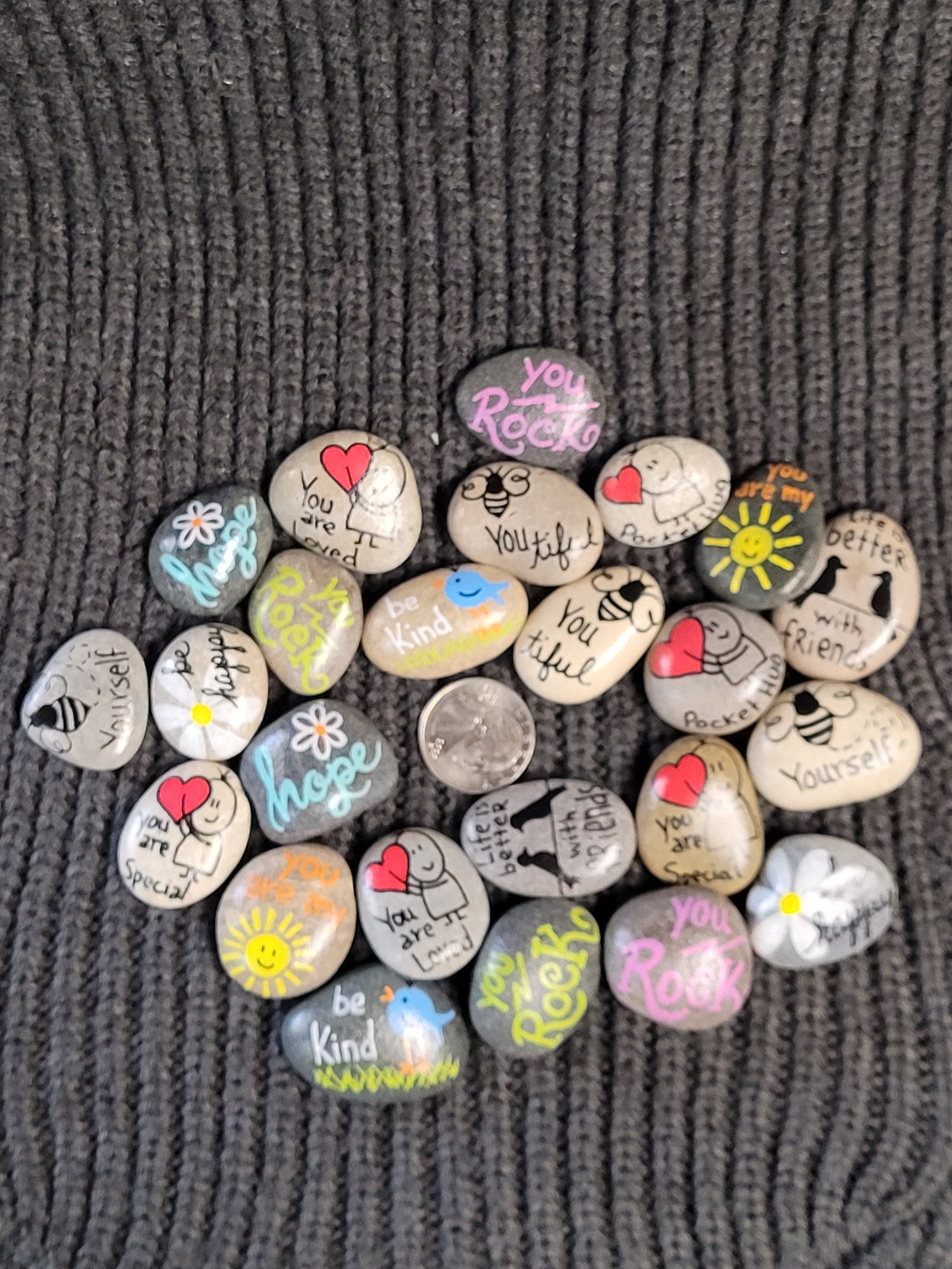 Pocket Hug Painted Stone: Inspirational Keepsake Rocks - You Choose - Etsy