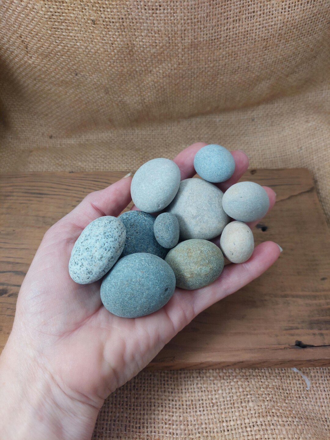 Lot of 10 Smooth Rounded ("egg") Beach Rocks Stones From Lake Michigan ...