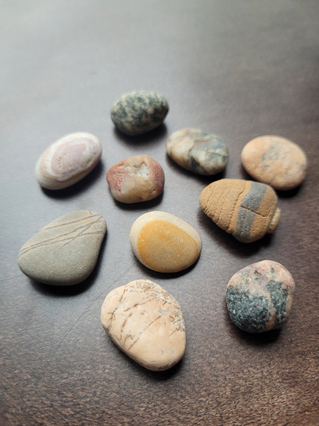 10 Small Beach Rocks/pebbles, Colorful Assortment - Lake Michigan ...