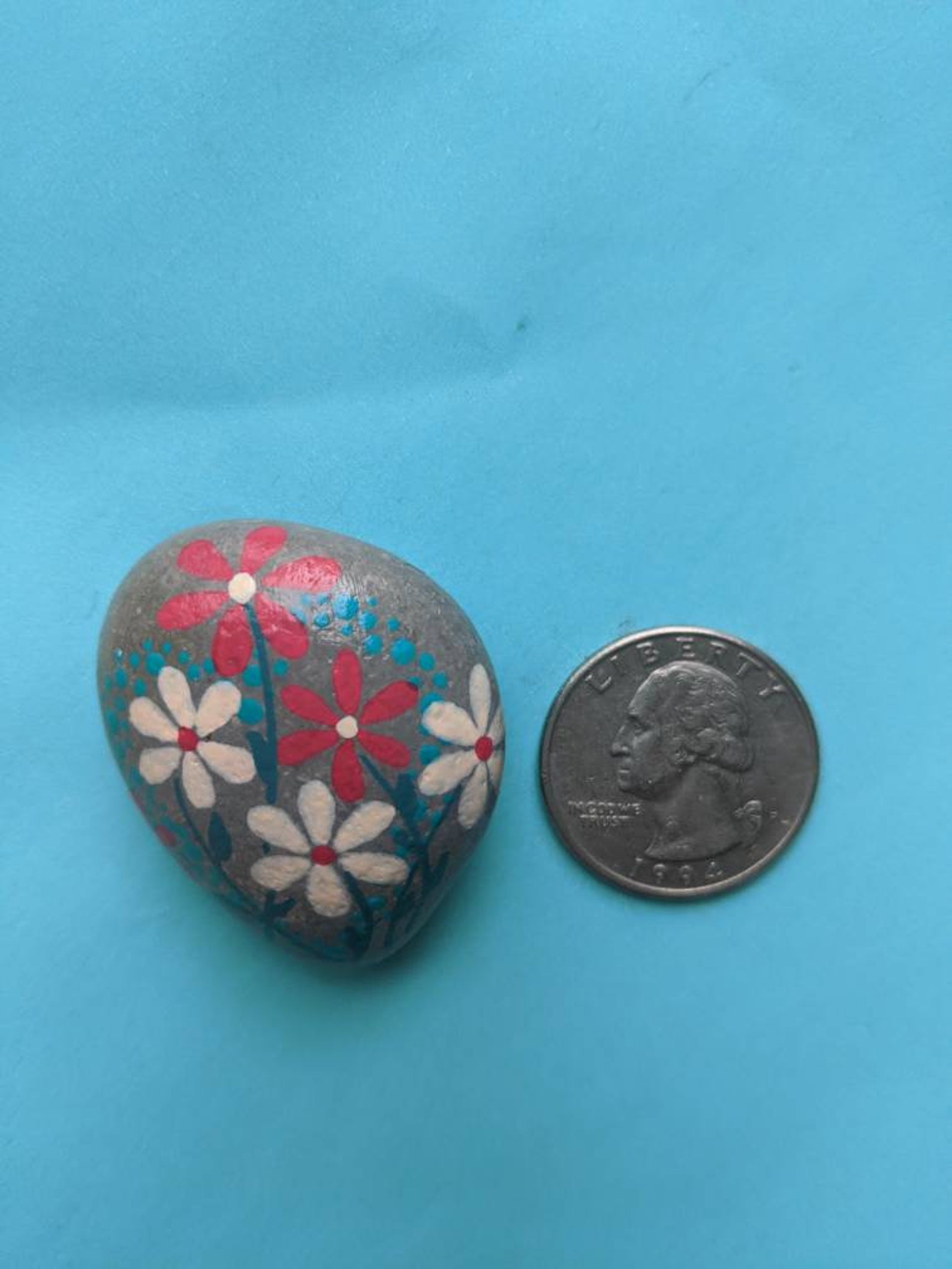 Painted Rock/stone Floral Design Flowers Option to Add - Etsy