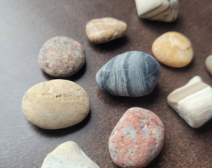 10 Small Beach Rocks/pebbles, Colorful Assortment - Lake Michigan ...