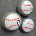 Hand Painted Stone Baseball Baseball Fan Softball Garden Rock Plant ...