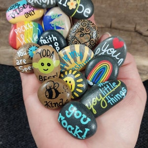 Pocket Hugs - Painted Keepsake Rocks - Coworker, Classroom, Friend ...