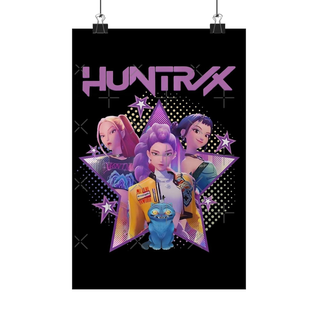 HUNTRX Huntrix Kpop Demon Hunter Girl Group Matte Vertical Poster ...