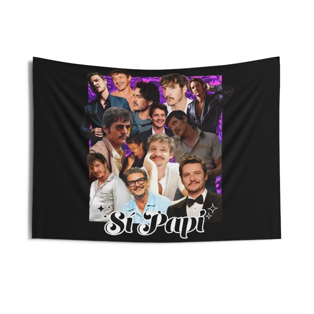 Pedro Pascal Si Papi Indoor Wall Tapestries | Pedro Pascal Si Papi ...