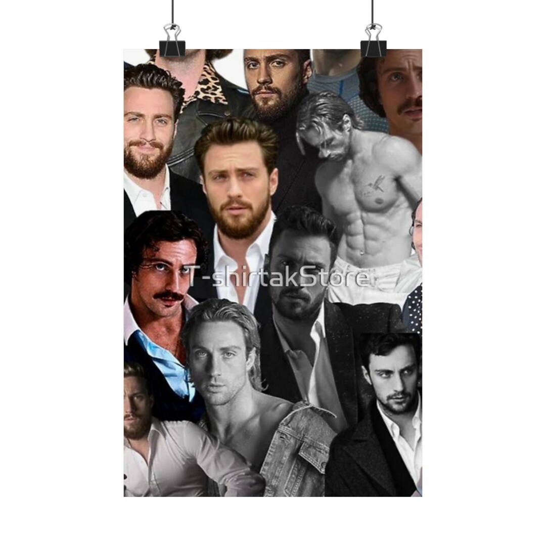 Aaron-taylor Johnson Photo Collage Matte Vertical Poster | Aaron-taylor ...