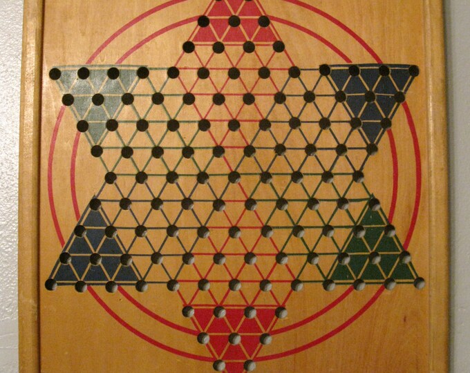 Vintage Milton Bradley Chinese Star Checkers Board No. 4180 - Etsy