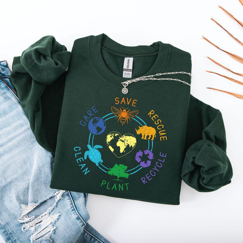 Eco Activist Sweatshirt, Climate Action Hoodie, Environmental ...