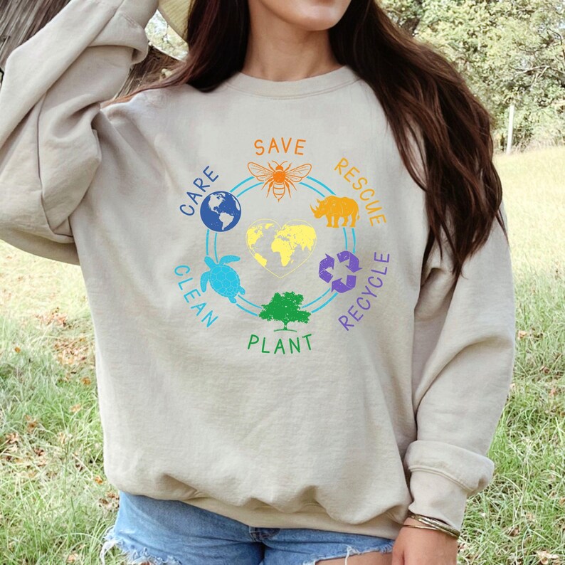 Eco Activist Sweatshirt, Climate Action Hoodie, Environmental ...