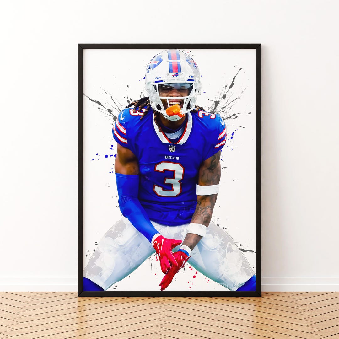 Damar Hamlin, Football Player, Canvas Wall Art, Football Poster ...